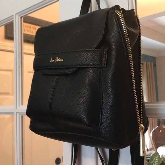Sam Edelman | Bags | Sam Edelman Black Pebbled Leather Backpack | Poshmark